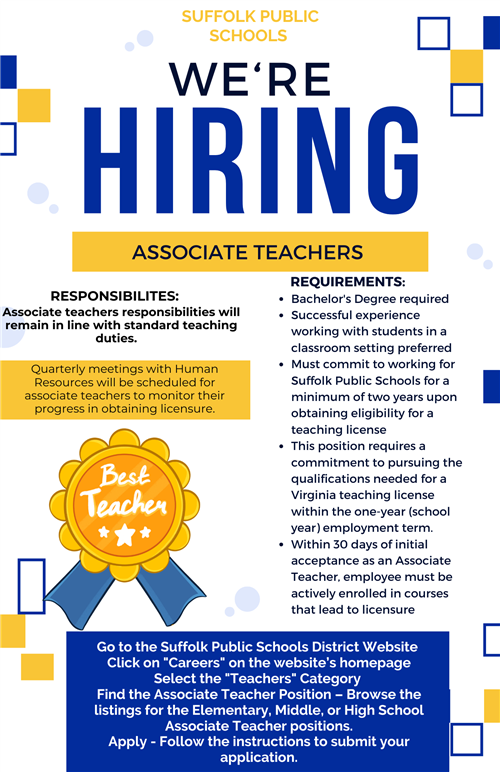 We're Hiring: Associate Teachers